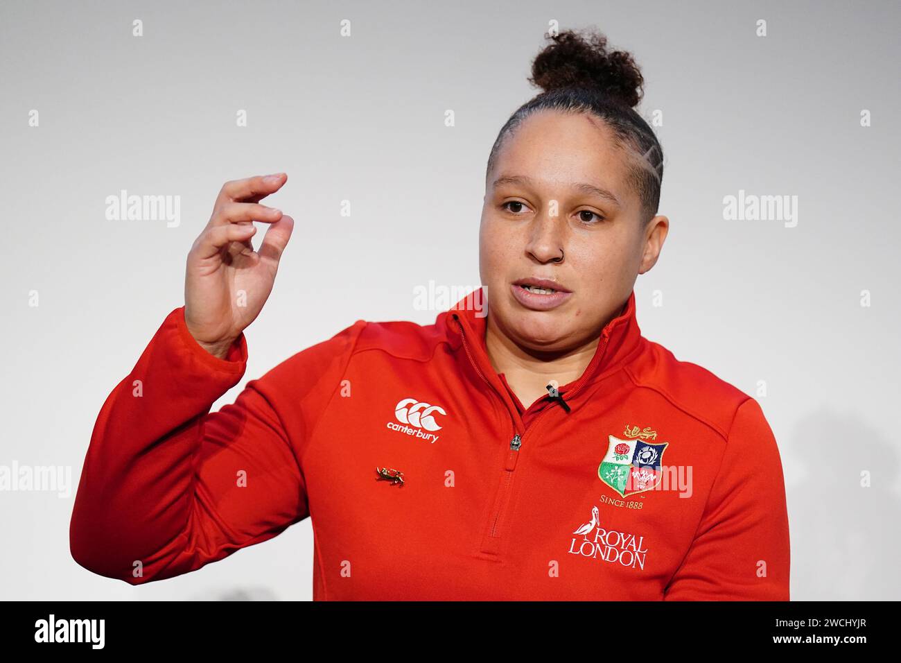Shaunagh Brown during a press conference at The Cinema in The Power ...