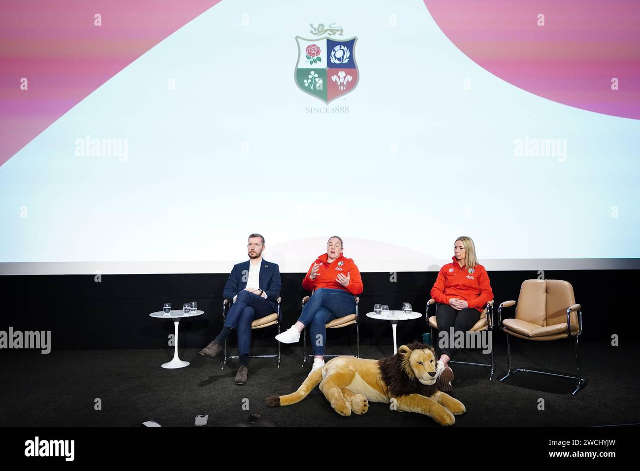 CEO of The British & Irish Lions and Lions Women Ben Calveley, Niamh ...