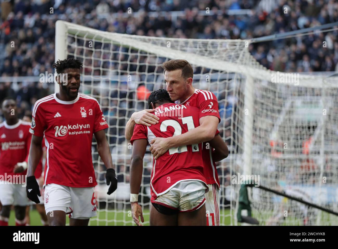 Chris Wood of Nottingham Forest Celebrates scoring 1-1 - Newcastle ...