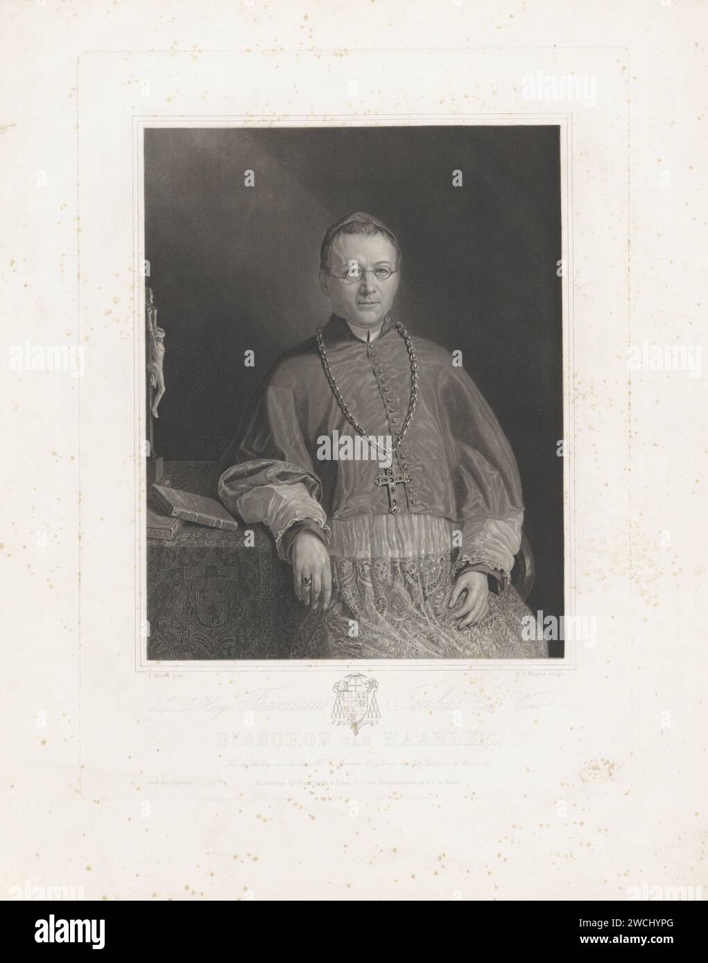 Portrait of Franciscus Jacobus van Vree, bishop of Haarlem, Dirk ...