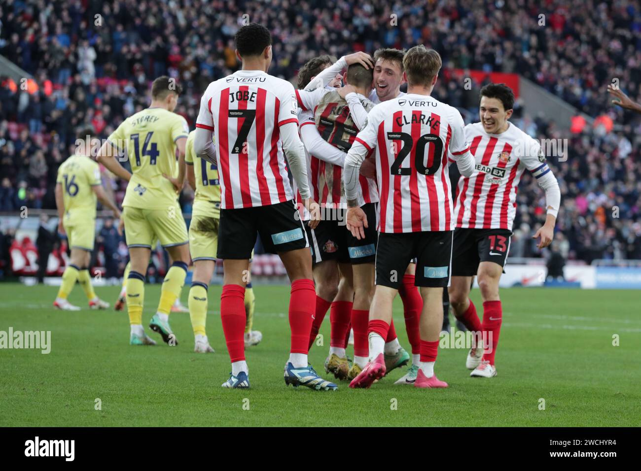 Nazariy Rusyn of Sunderland Celebrates scoring 2-0 - Sunderland v ...
