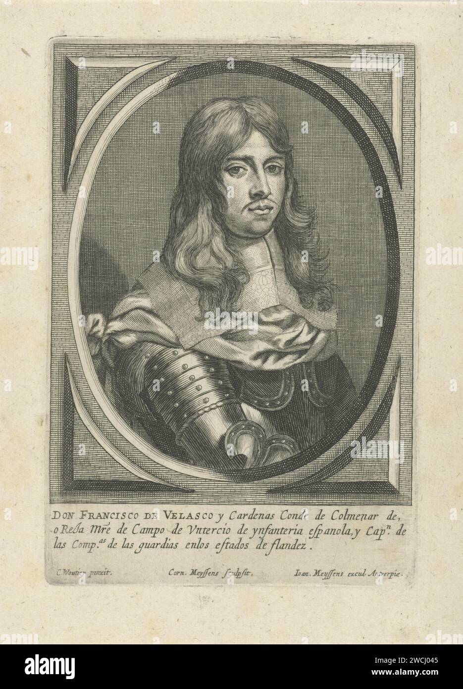 Portret van Don Francisco Velasco y Cardenas, Cornelis Meyssens, after ...