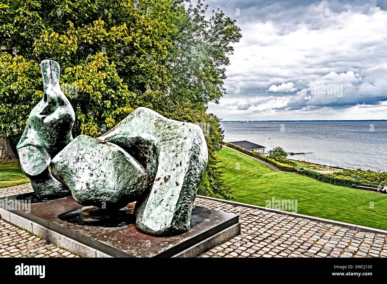 Humlebaek (Denmark): Louisiana Museum of Modern Art, located on the ...