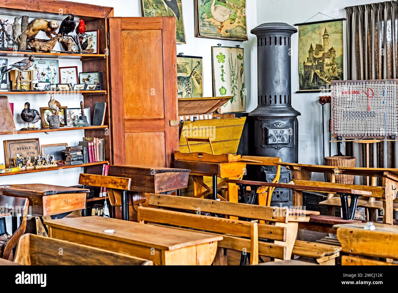 Life in school 100 Years ago Stock Photo - Alamy