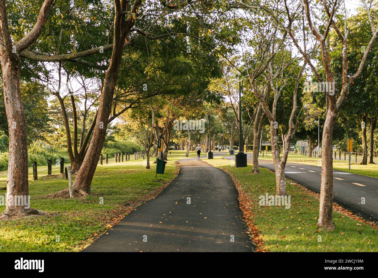 Recreational park sidewalk road from puerto rico for exercise Stock ...