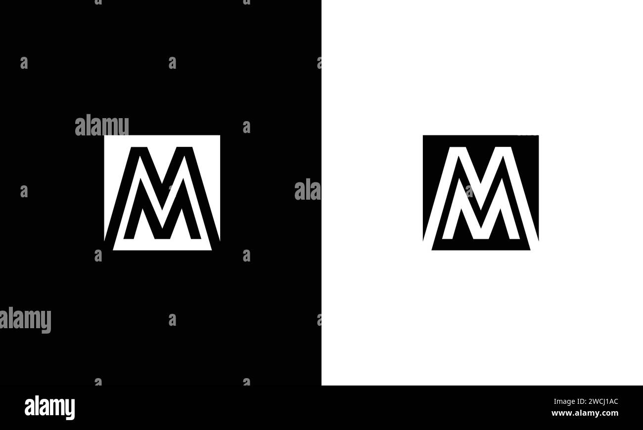 Initials M MM logo design. Initial Letter Logo Stock Vector Image & Art ...