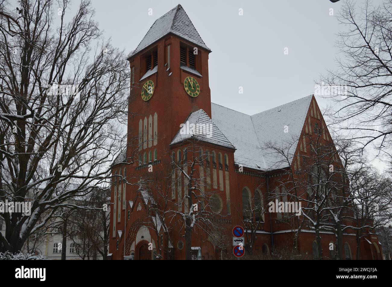Berlin, Germany - January 16, 2024 - Nathanael Church at Grazer Platz ...