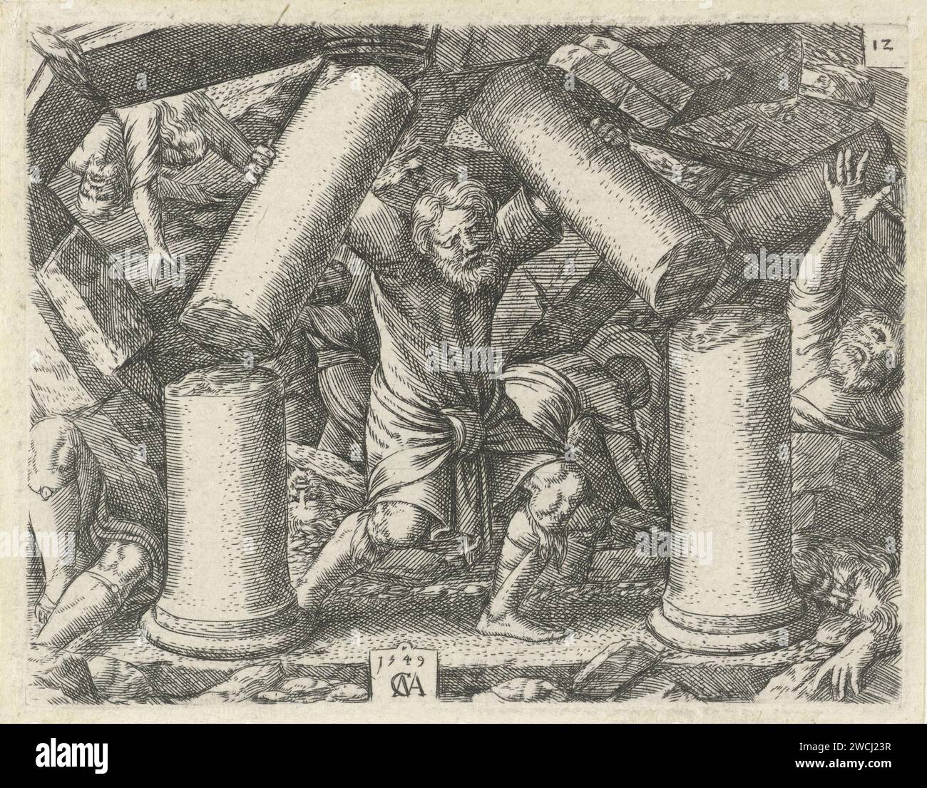 Philistine temple hi-res stock photography and images - Alamy