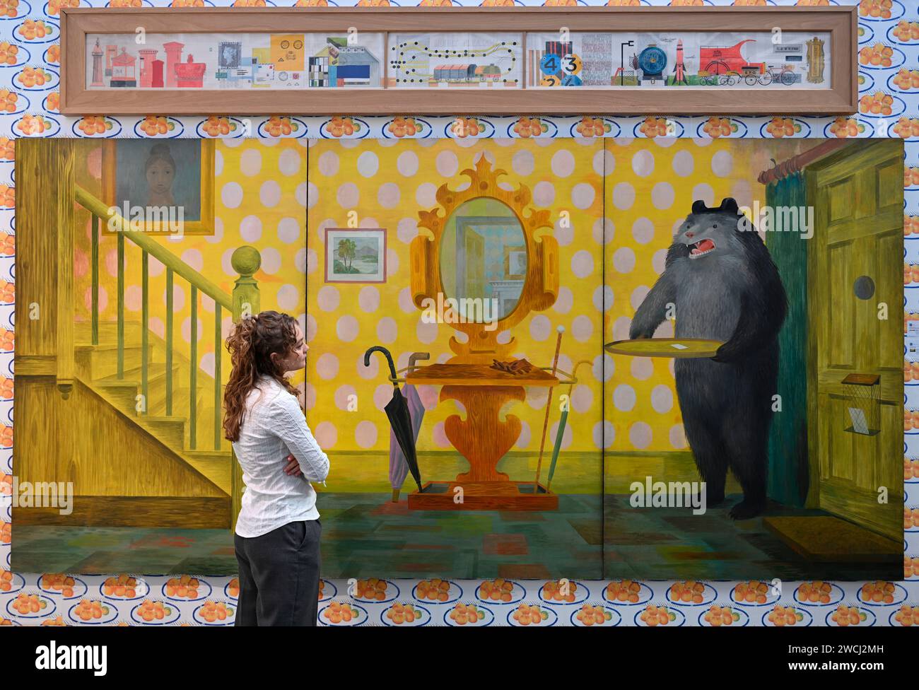 London, UK. 16th Jan, 2024. Preview of the London Art Fair 2024 at ...