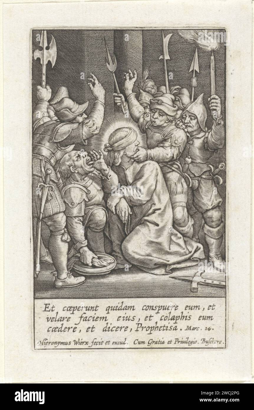 Mocking of Christ, Hieronymus Wierix, 1563 - Before 1619 print The ...