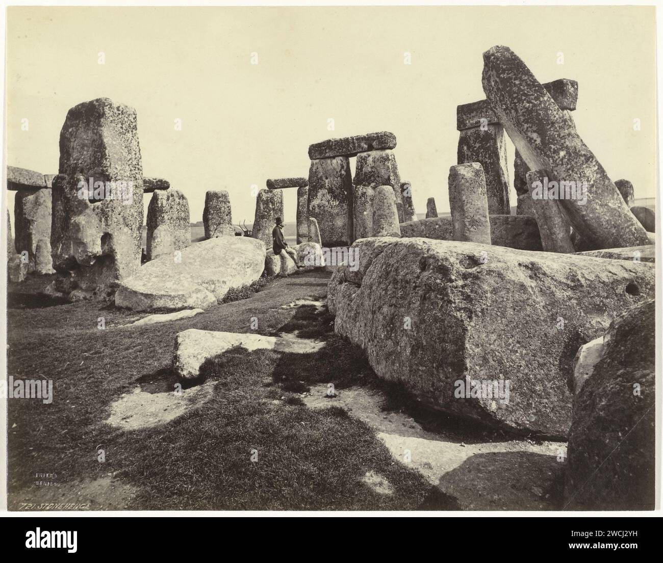 Unknown man in the midst of Stonehenge, Francis Frith, 1864 - 1898 ...