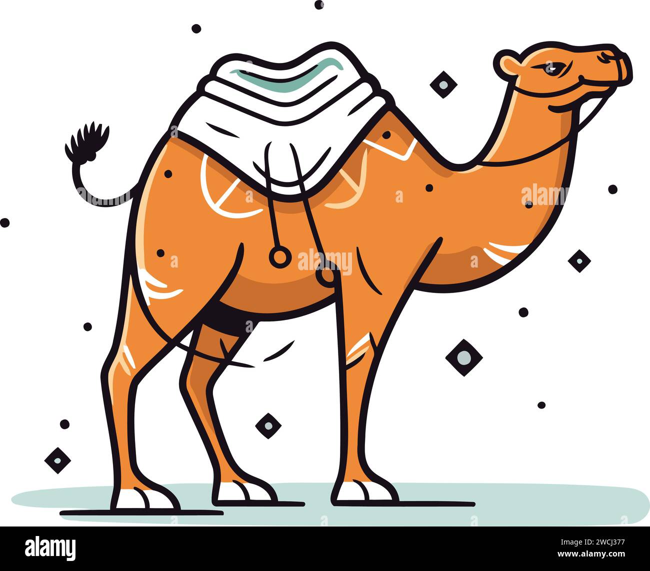 Camel with saddle Cut Out Stock Images & Pictures - Alamy