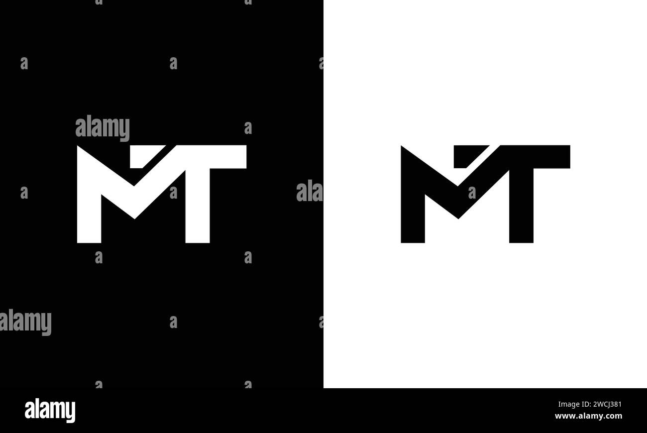 Letter TM or MT Logo Design Using letter T and M , MT or TM Monogram Stock Vector Image & Art ...