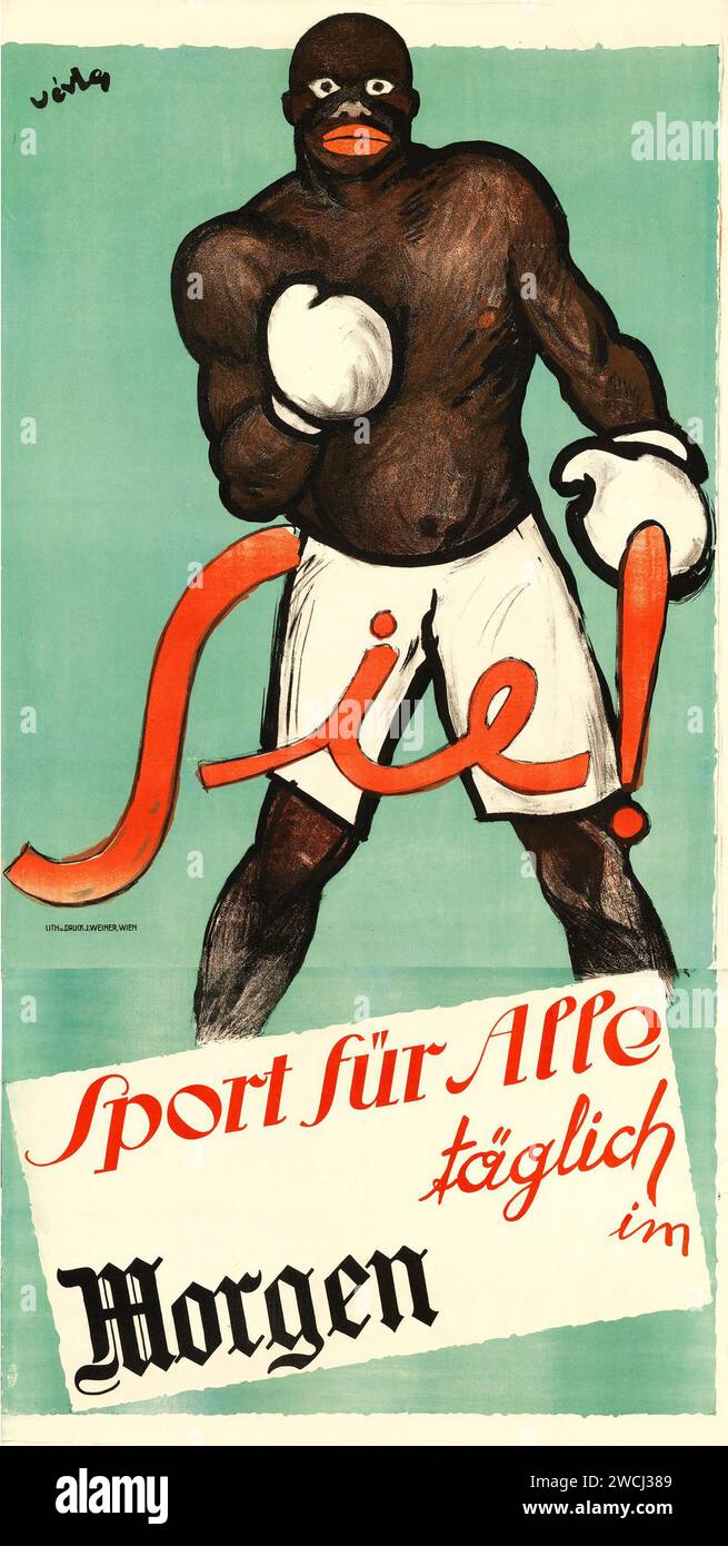 Sie! German Sports Advertising feat boxer Jack Johnson - c. 1910 ...