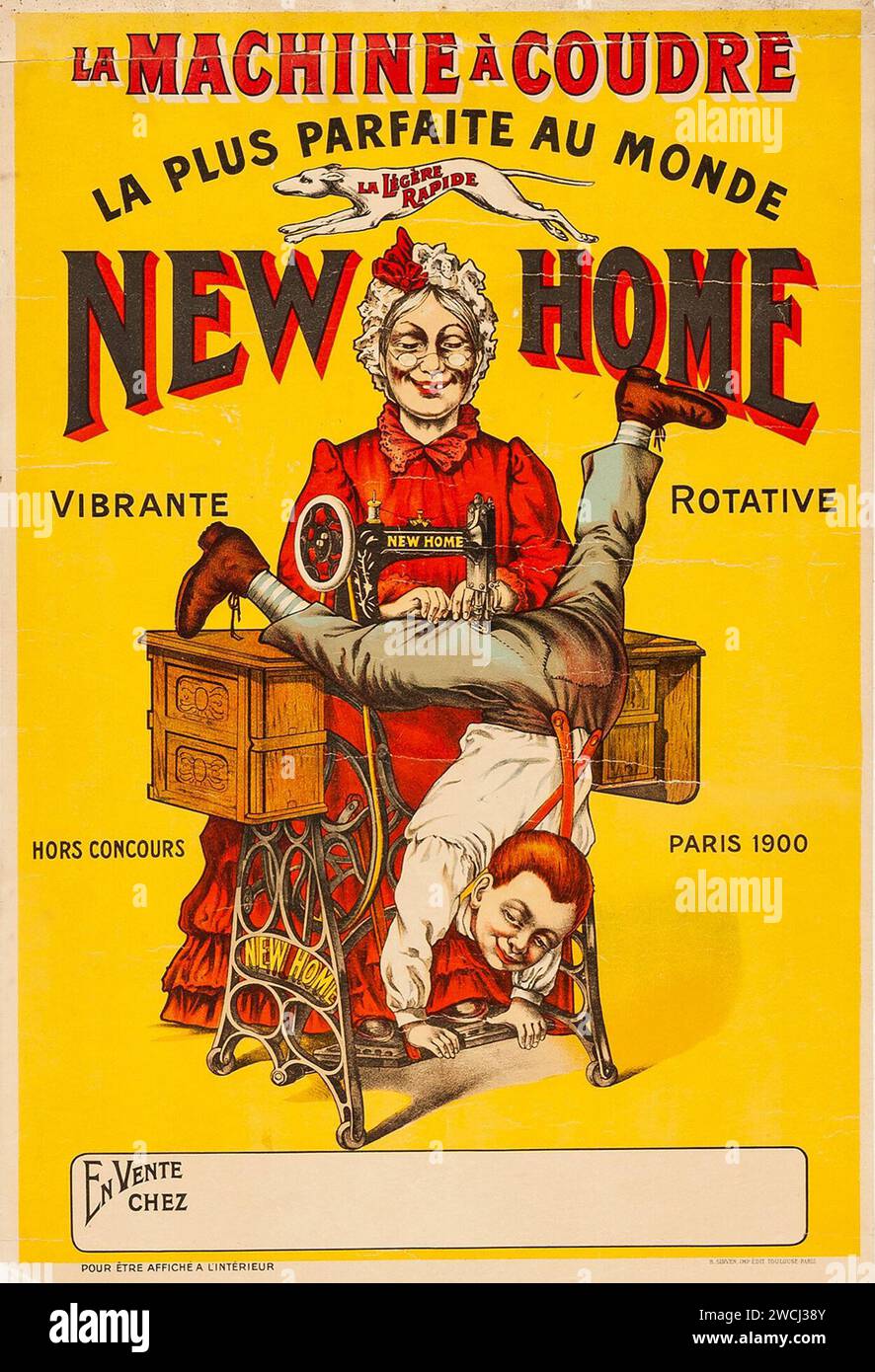 1900 sewing machine hi-res stock photography and images - Alamy