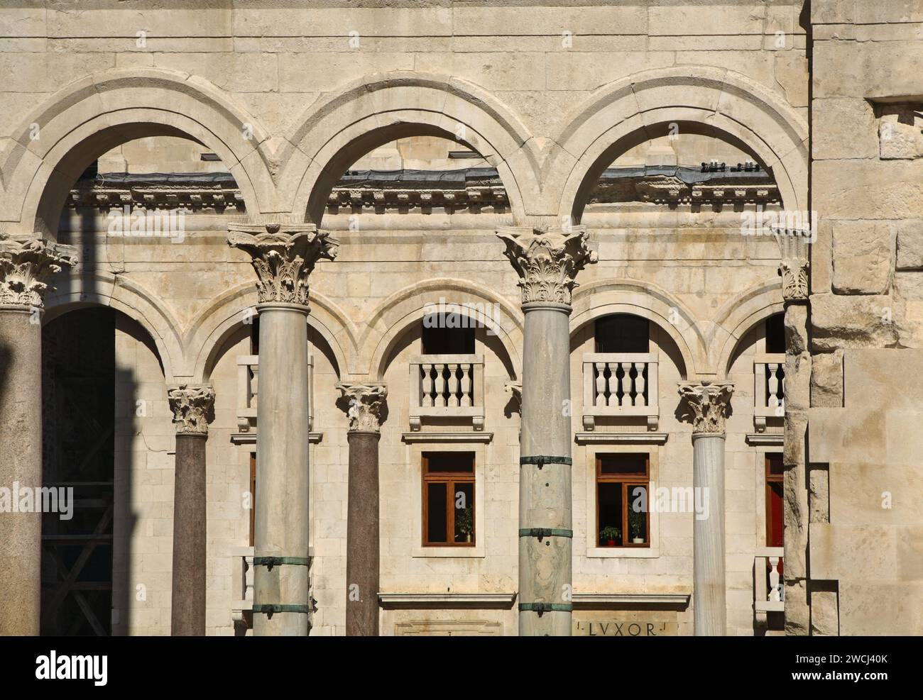 Diocletian's palace in Split. Croatia Stock Photo - Alamy