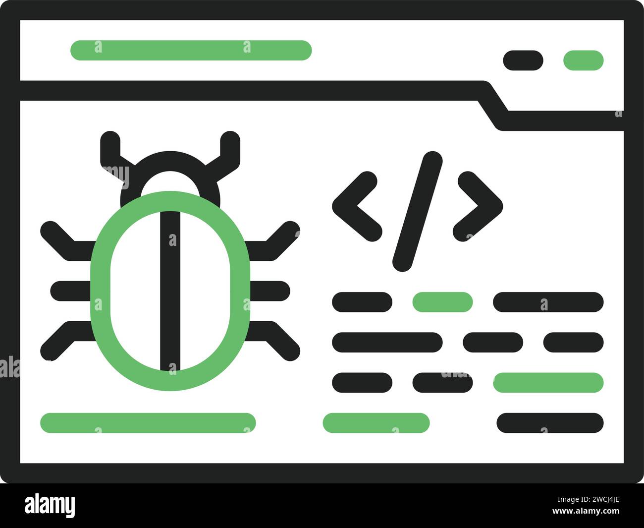 Bug Fixing Icon Vector Image Stock Vector Image And Art Alamy