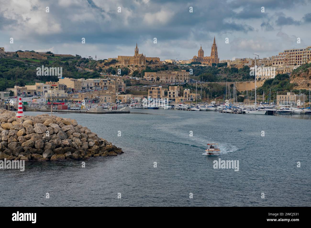 Mgarr Port in Gozo, Malta Stock Photo - Alamy
