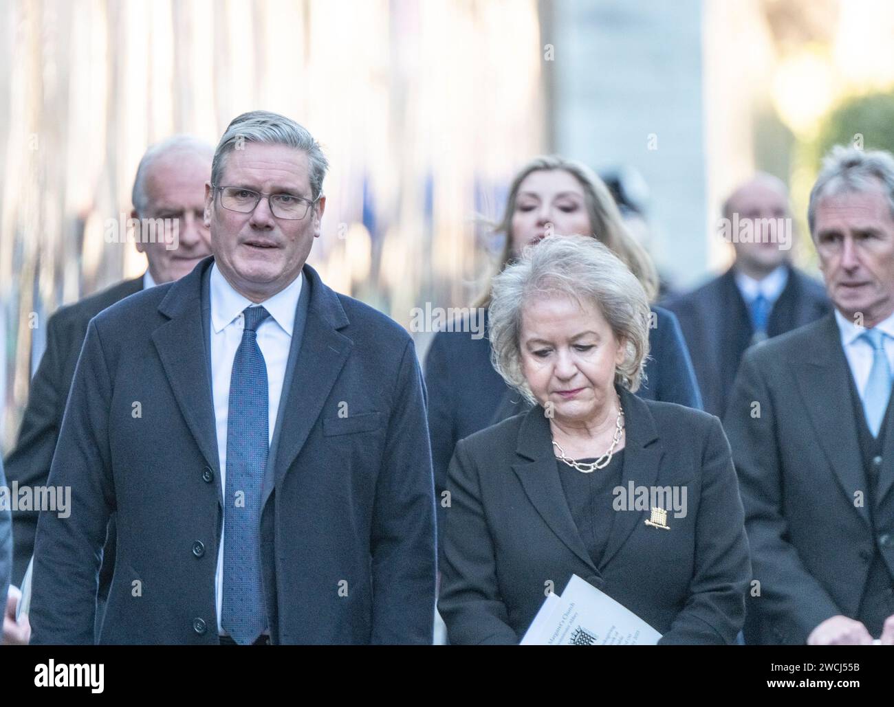 London, UK. 16th Jan, 2024. Memorial service for former speaker of the ...