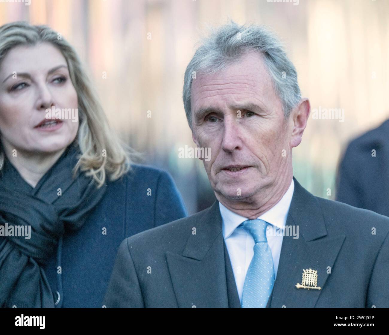 London, UK. 16th Jan, 2024. Memorial service for former speaker of the ...