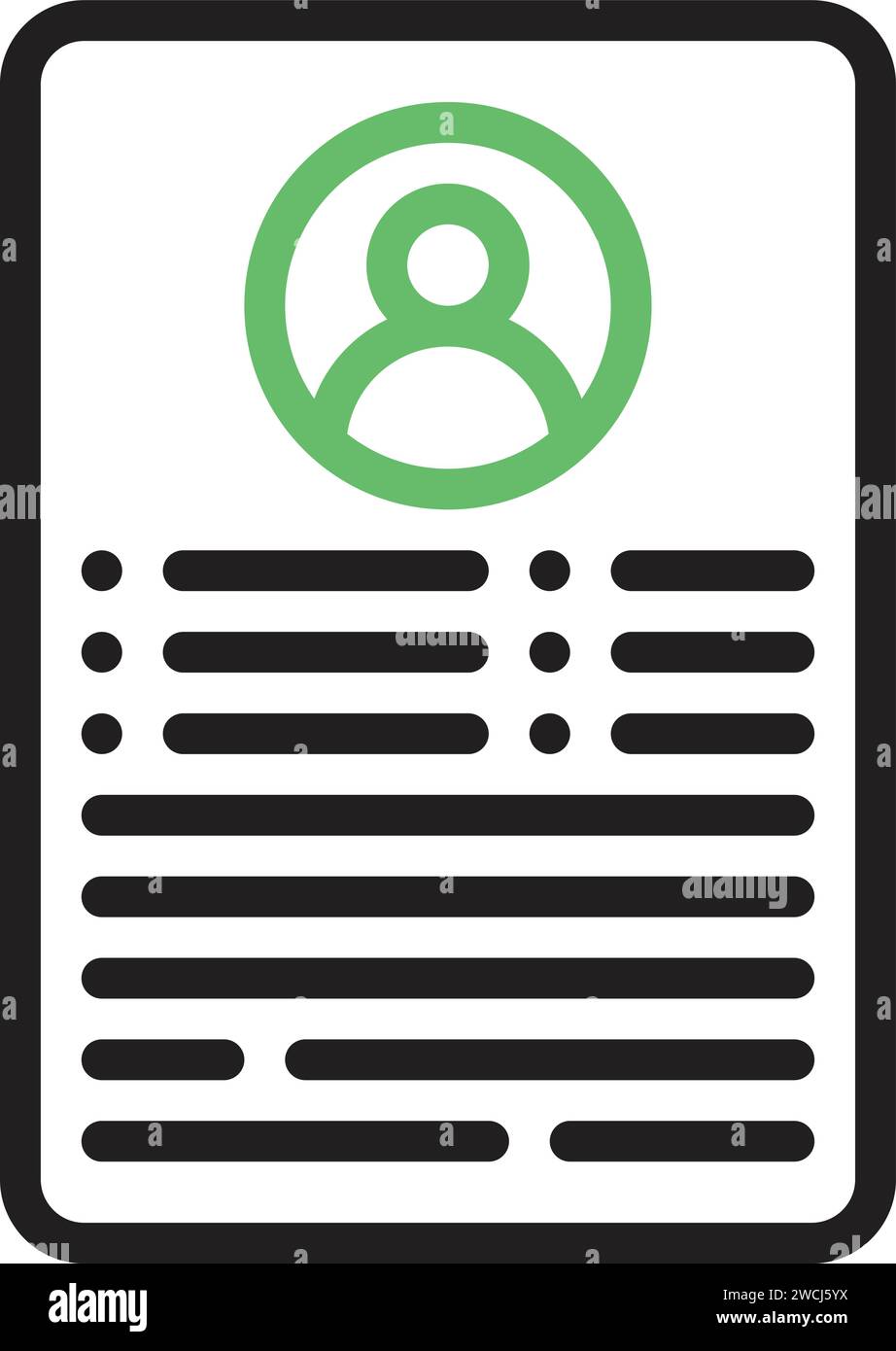 Business Profile icon vector image Stock Vector Image & Art - Alamy