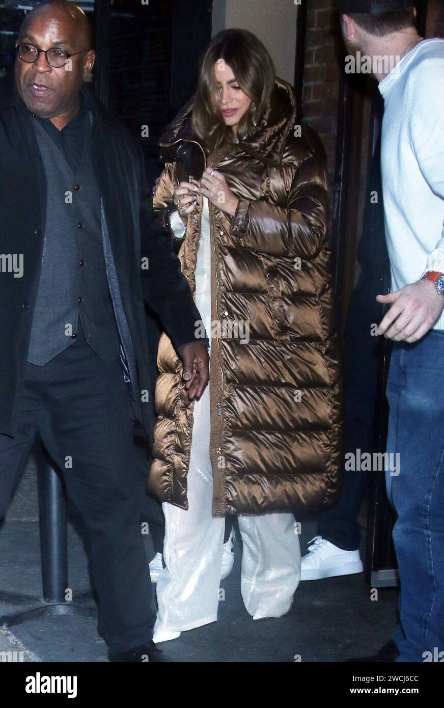 New York, NY, USA. 15th Jan, 2024. Sofia Vergara seen leaving a ...