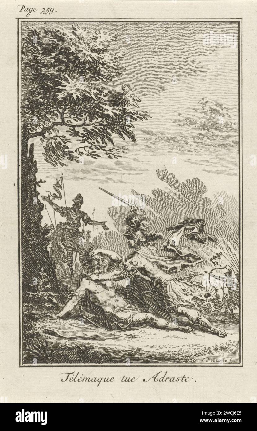 Telemachus Doodt Adrastus Simon Fokke, 1775 print Telemachus has ...