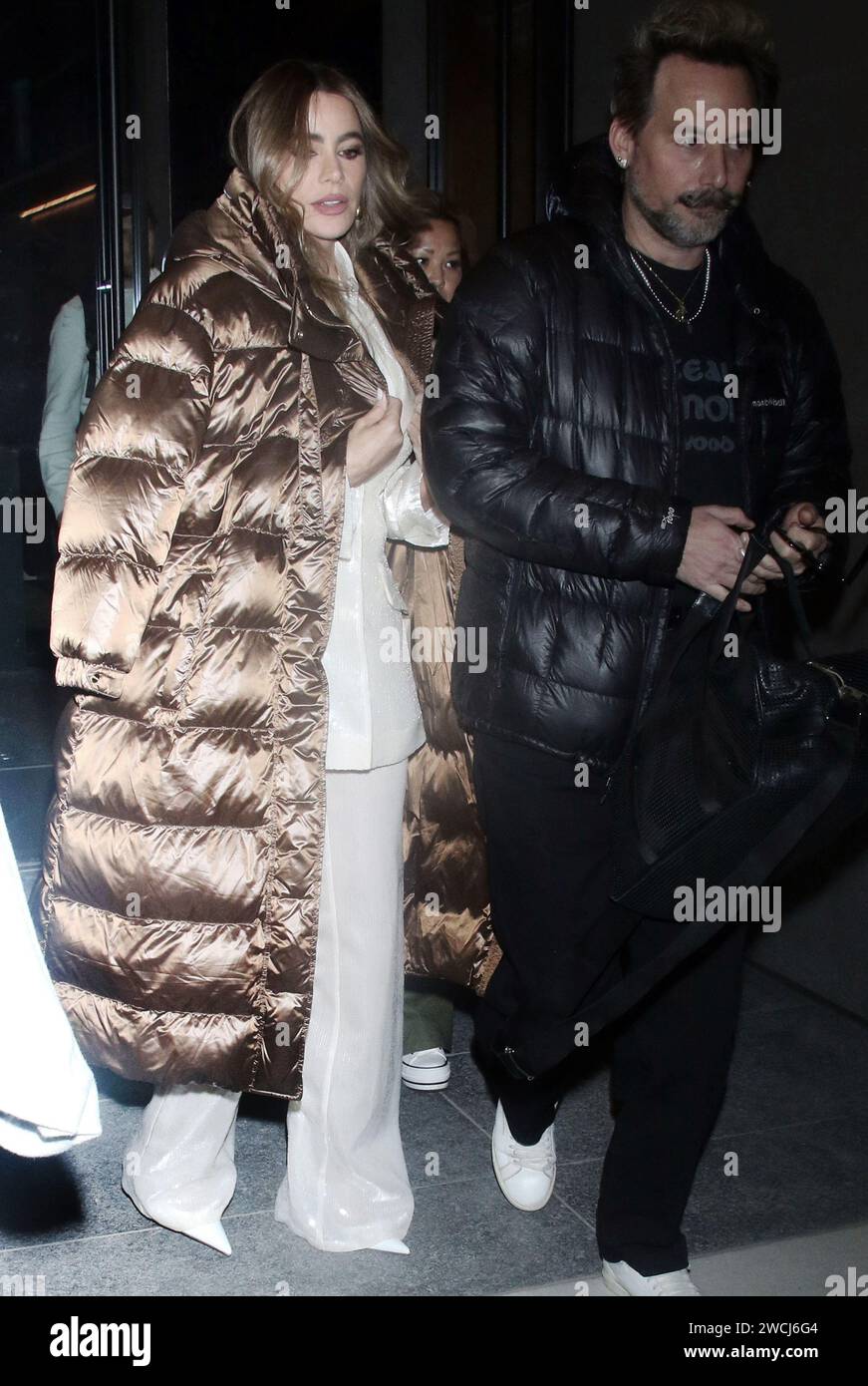 New York, NY, USA. 15th Jan, 2024. Sofia Vergara seen leaving for Joe's ...
