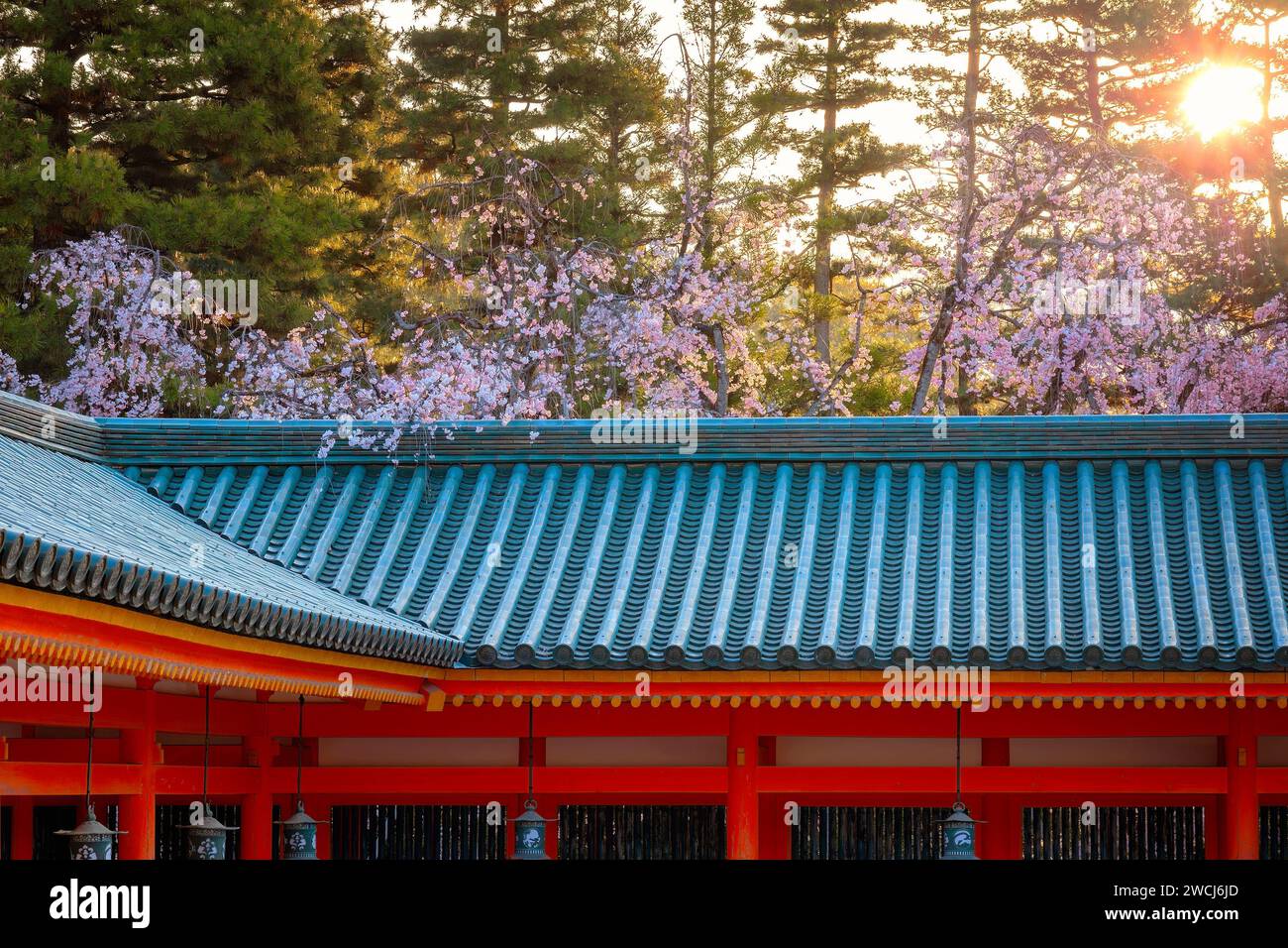 Kyoto, Japan - April 2 2023: Heian Shrine built on the occasion of ...