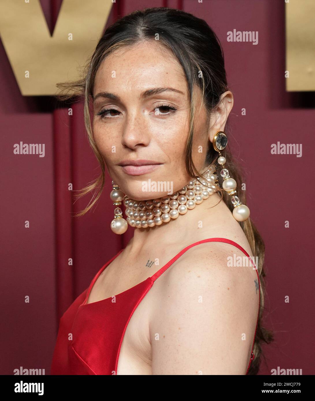 Los Angeles, USA. 15th Jan, 2024. Juliana Aiden Martinez arrives at the Apple TV 's Primetime ...