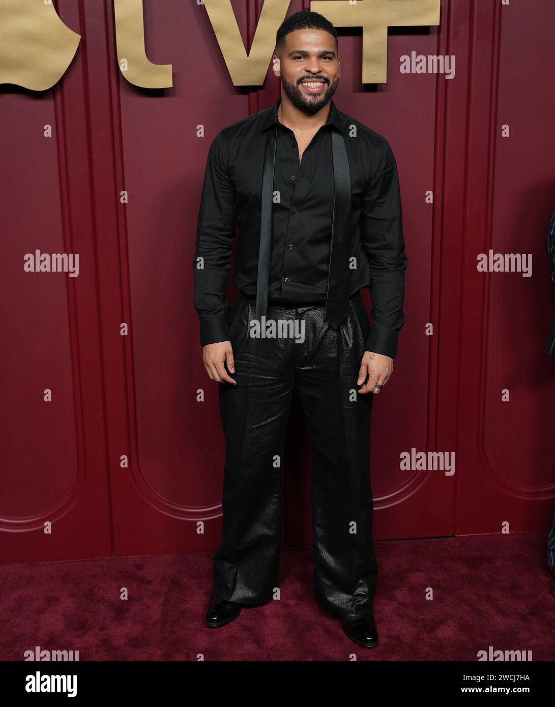 Los Angeles, USA. 15th Jan, 2024. Kola Bokinni arrives at the Apple TV ...