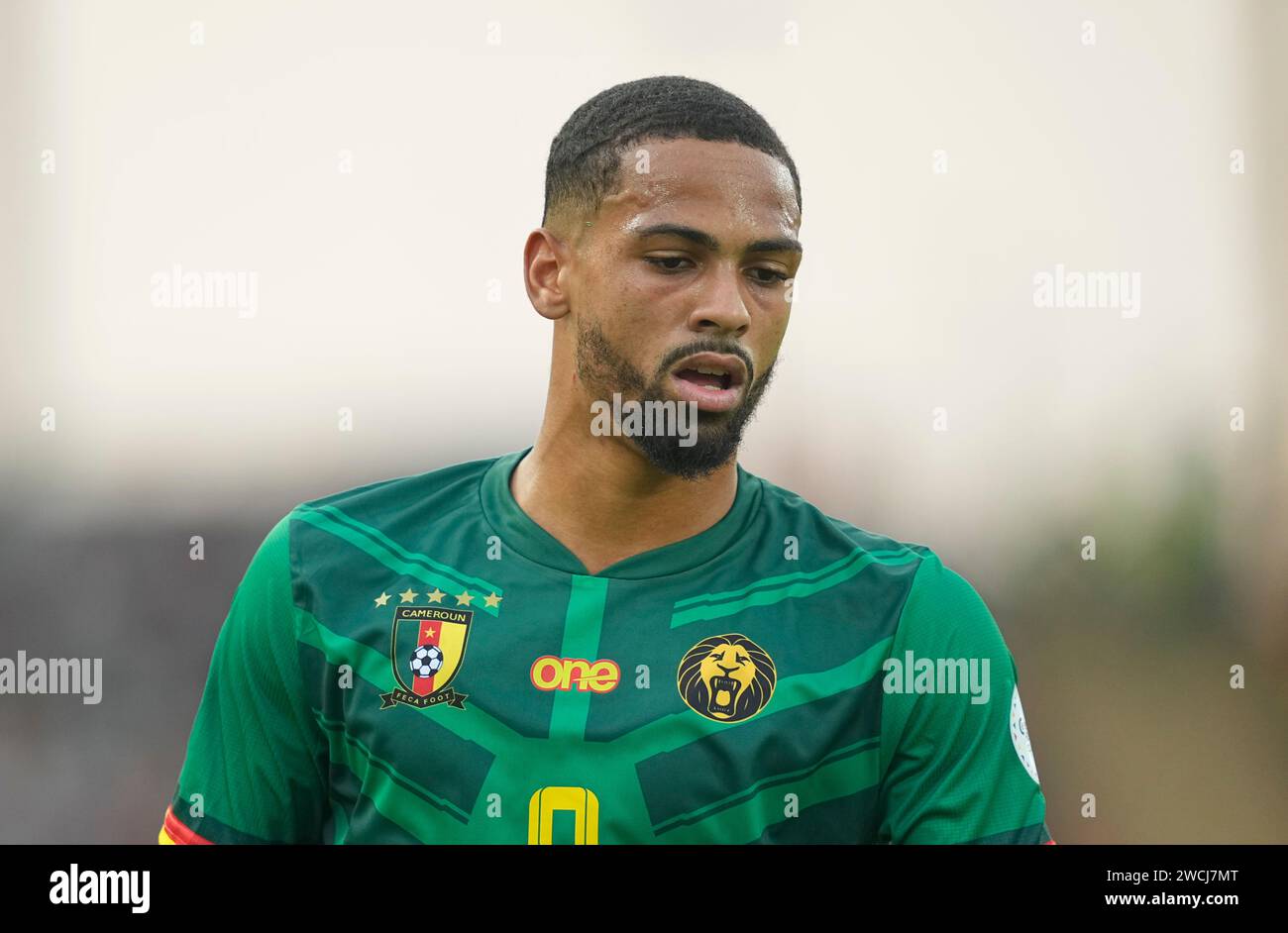 January 15 2024: Franck Mario Magri (Cameroon) looks on during a ...