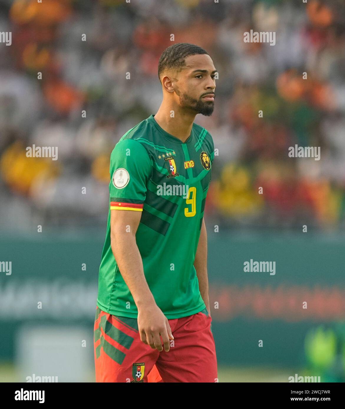 January 15 2024: Franck Mario Magri (Cameroon) looks on during a ...