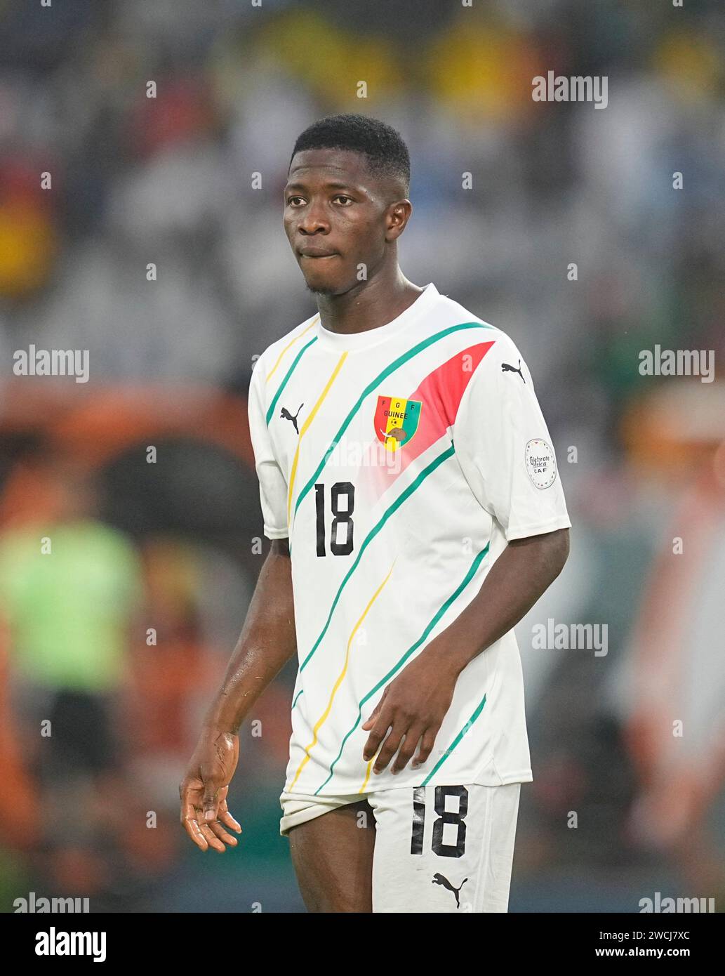January 15 2024: Aguibou Camara (Guinea) looks on during a African Cup ...
