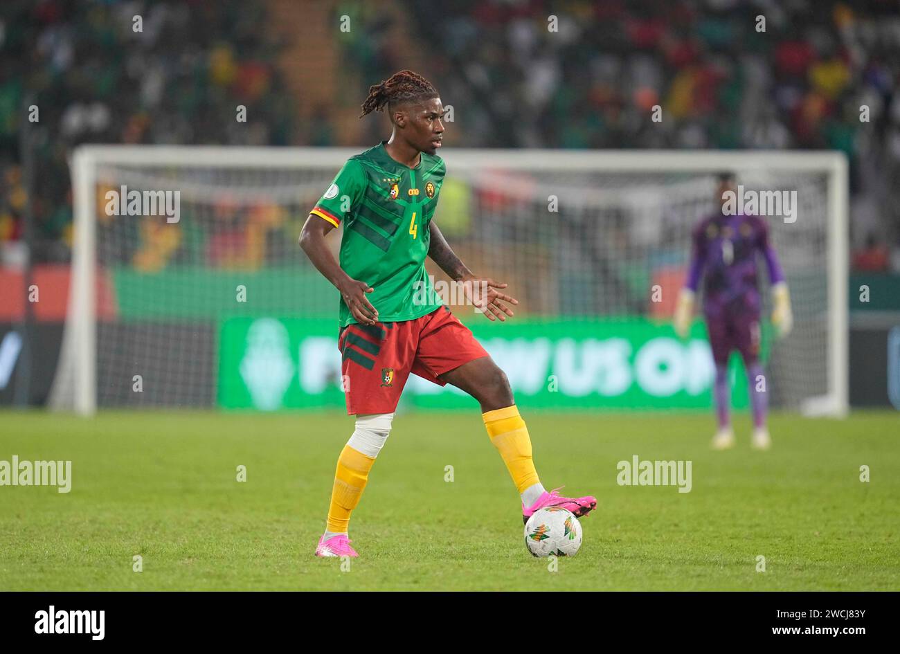 January 15 2024: Christopher Maurice Wooh (Cameroon) controls the ball ...