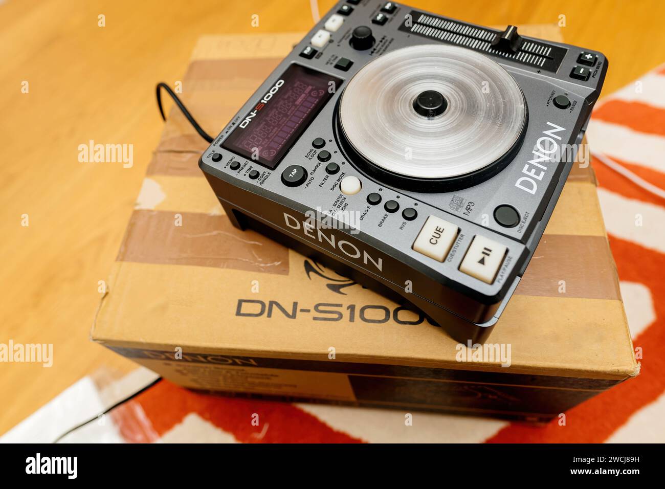 Paris, France - Oct 24, 2023: A classic Denon DN-S1000 CD player is ...