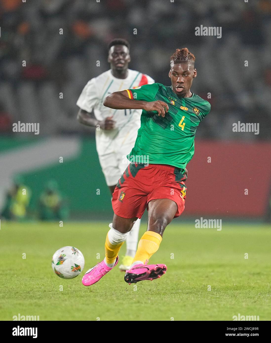 January 15 2024: Christopher Maurice Wooh (Cameroon) controls the ball ...