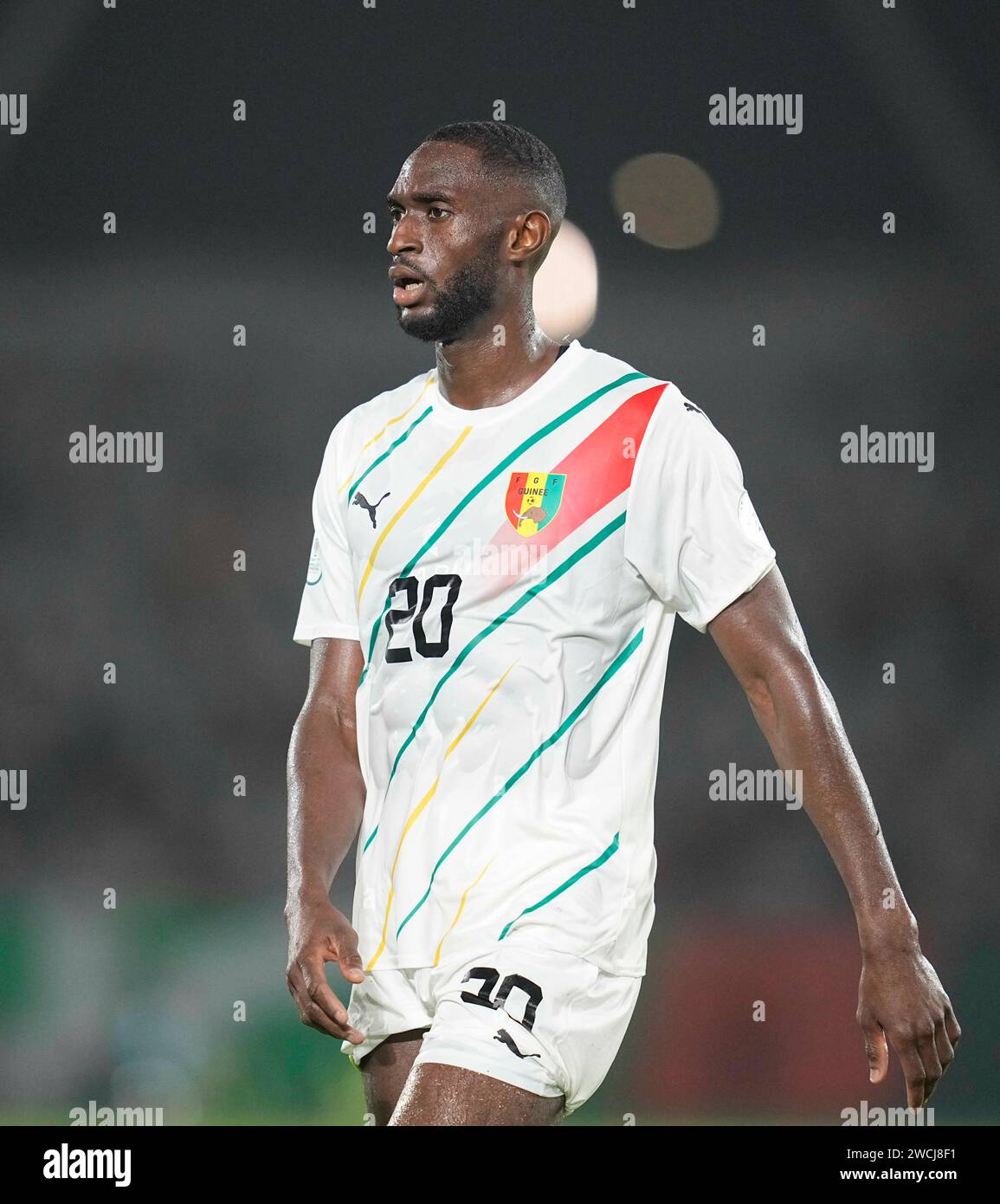 January 15 2024: Mory Konate (Guinea) looks on during a African Cup of ...
