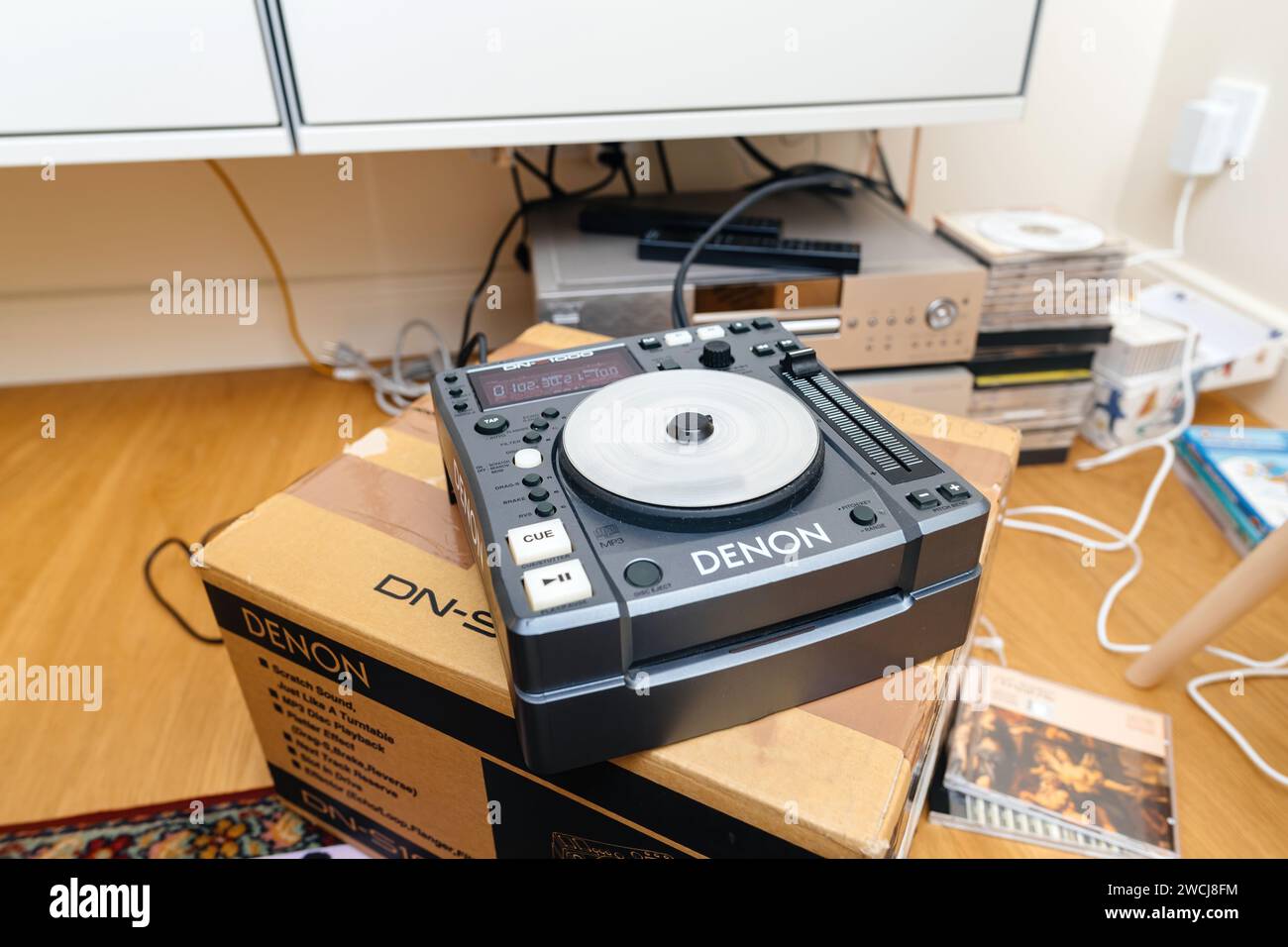 Paris, France - Oct 24, 2023: Discover the unboxing of professional ...