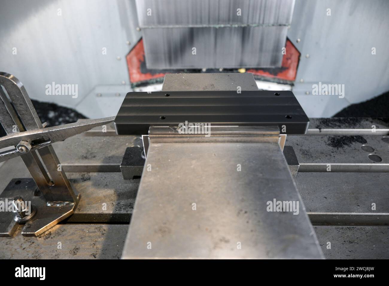 cnc milling machine before preparation for machining plastic Stock ...