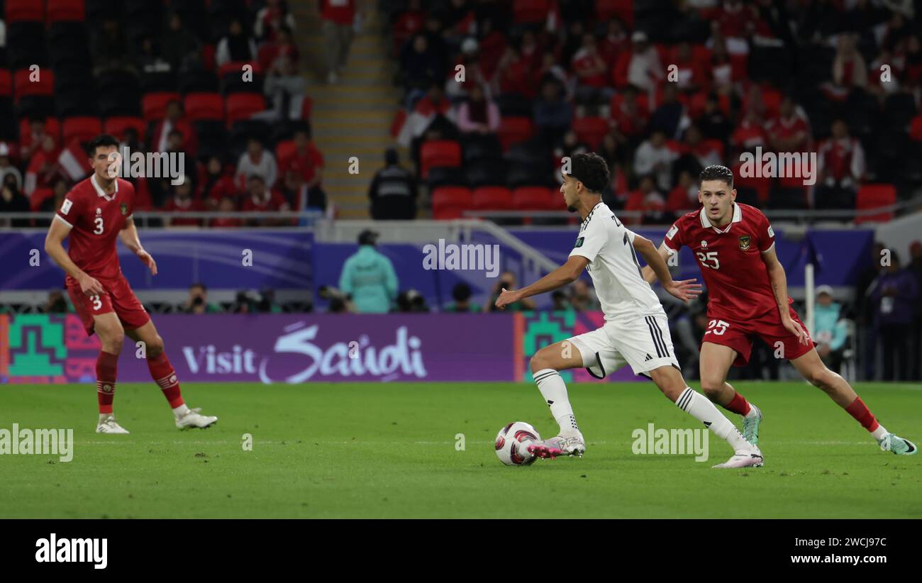 Qatar 15 January 2024 - Zidane Iqbal of Iraq during the 2023 AFC Asia ...