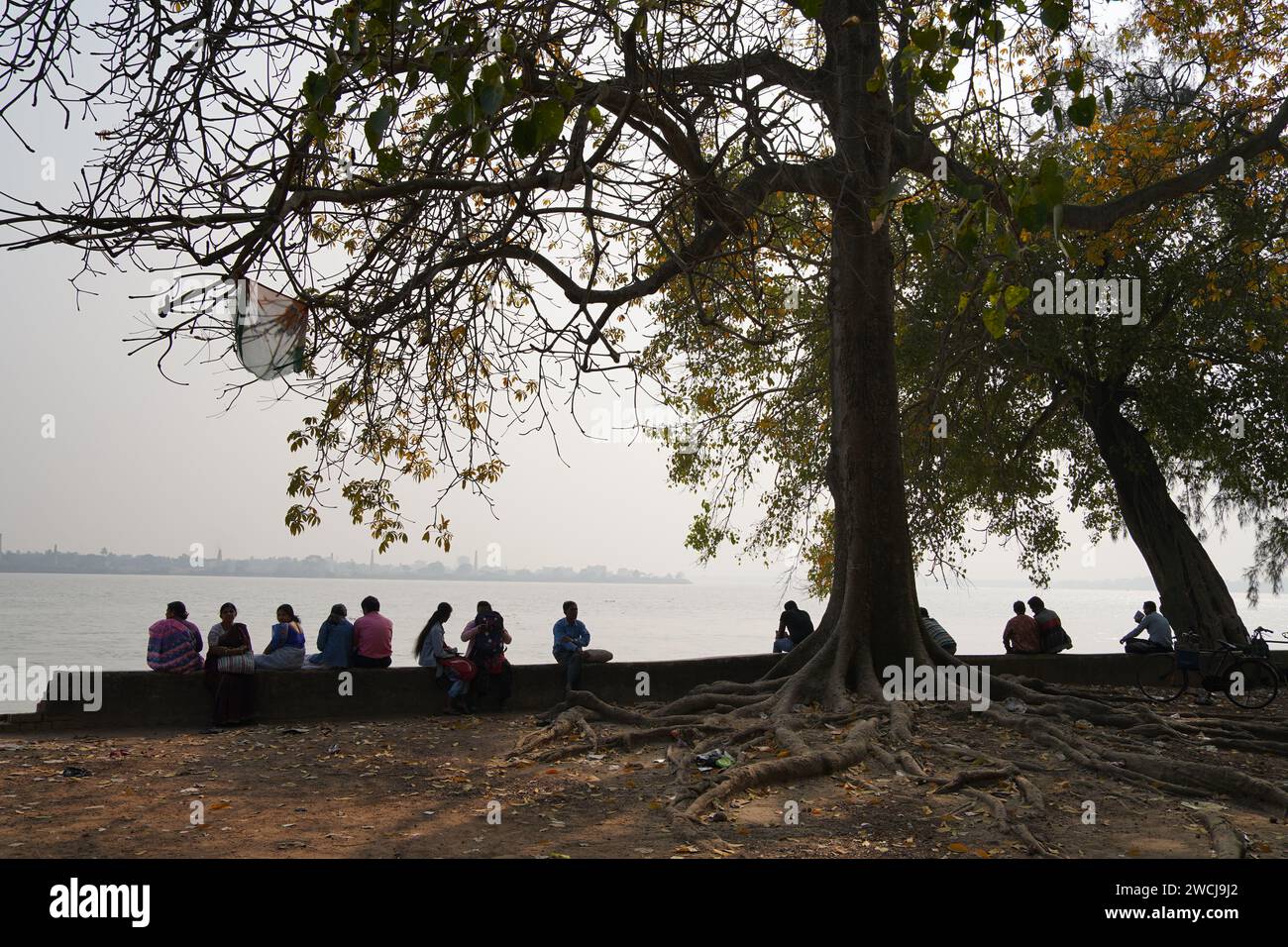 Fuleswar picnic spot beside the Ganges. Seijberia, Howrah, West Bengal ...