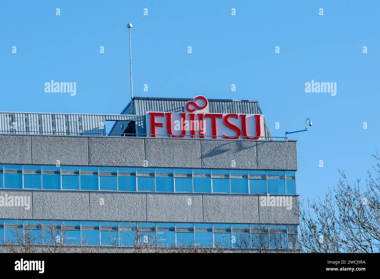 Bracknell, UK. 16th January, 2024. The Fujitsu Head Office in Bracknell ...