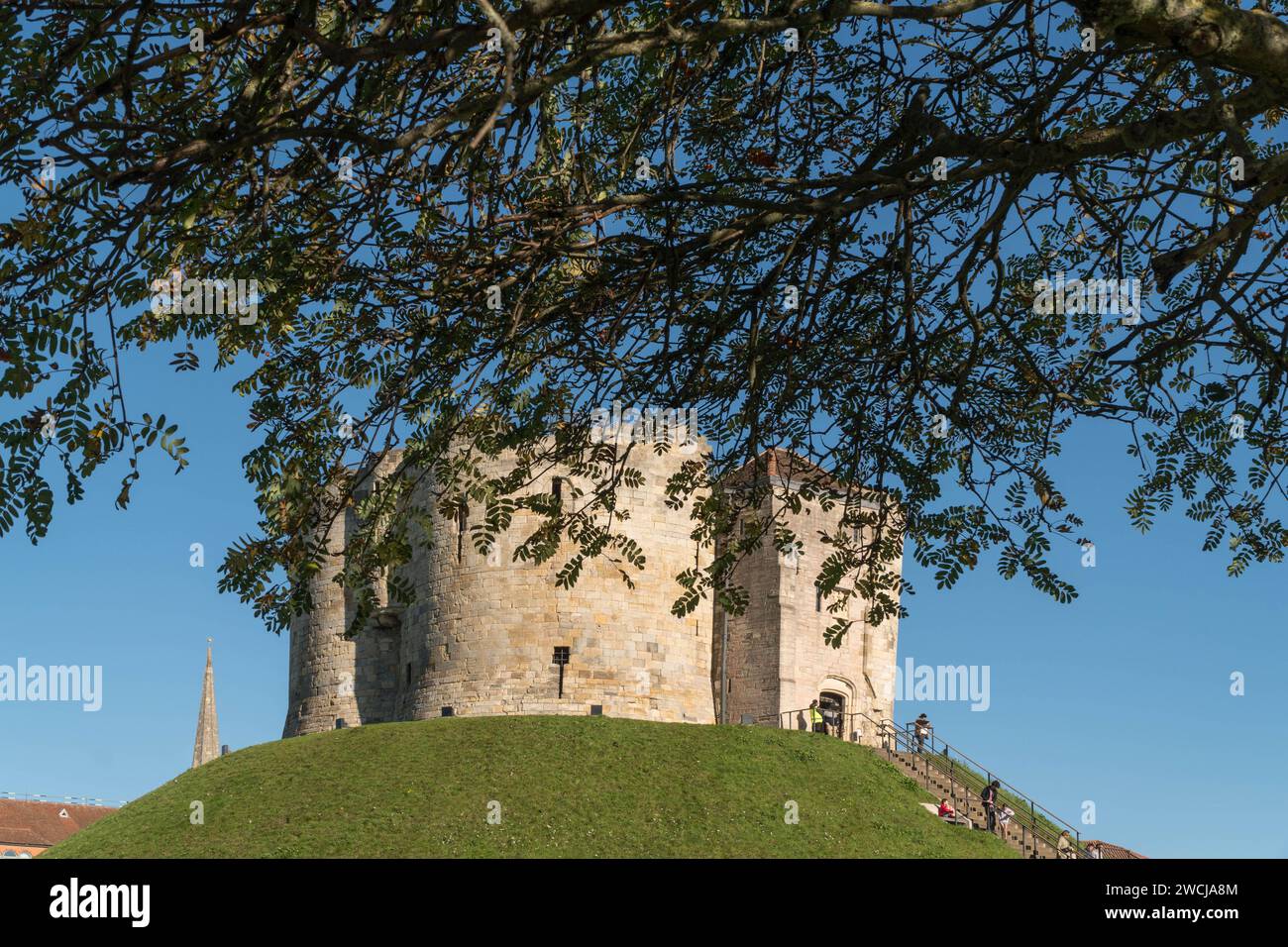 Clifford's Tower standing where part of the original motte and bailey ...