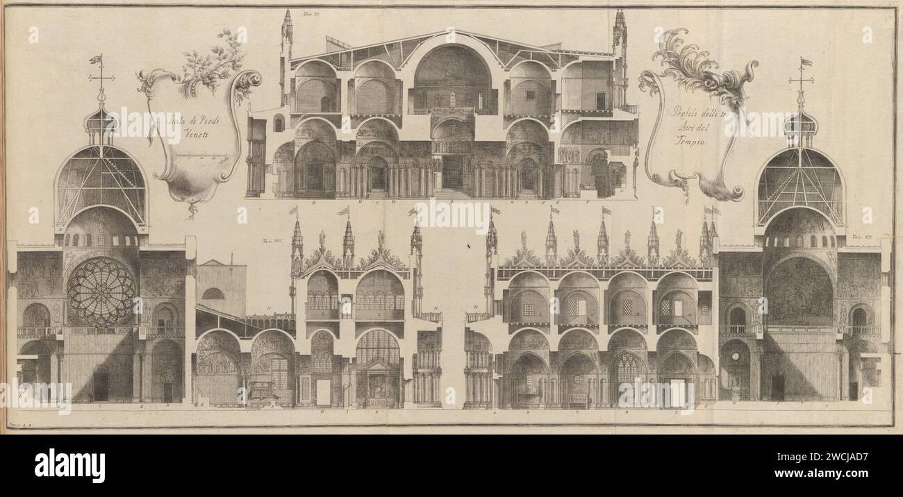 6-8-St. Mark Basilica cross sections Stock Photo - Alamy