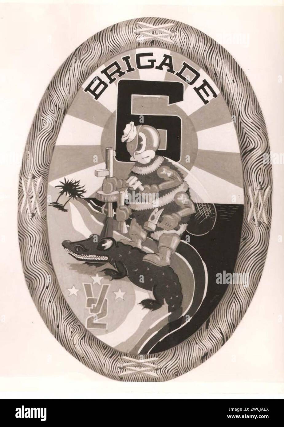6th Naval Construction Brigade insignia Stock Photo - Alamy