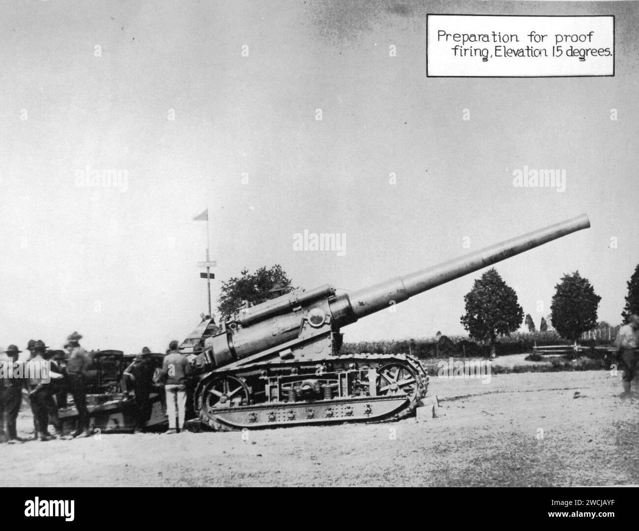 7-inch Tractor Mount Mark V gun, preparation for proof firing ...