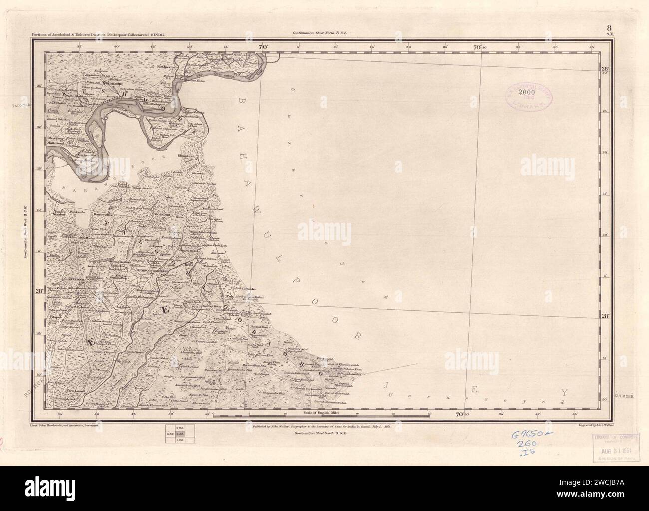 8 SE Quarter Sheet Indian Atlas (1871 Stock Photo - Alamy