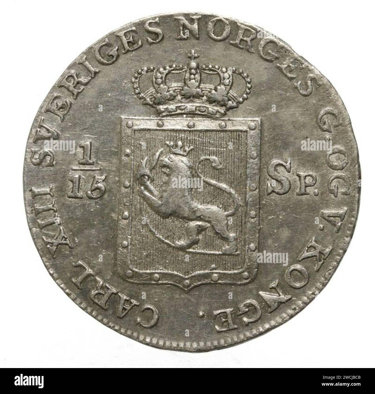 8 Skilling, 1817, Carl XIII of Norway - Bielik-coins 02 Stock Photo - Alamy