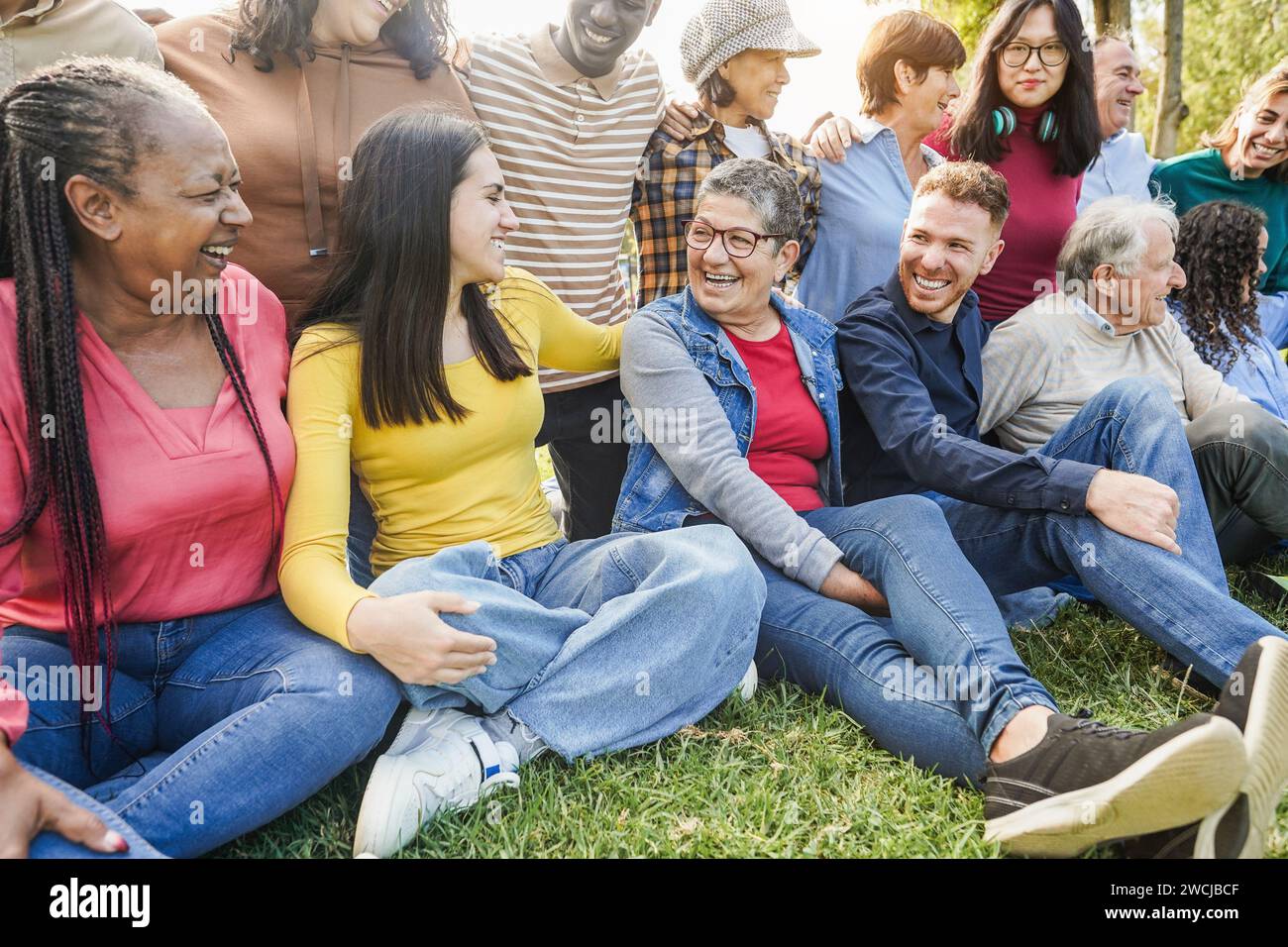 Diverse group of people all ages hi-res stock photography and images ...